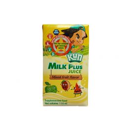 KUN Milk Plus Juice Mixed Fruit Flavor 110ml*24